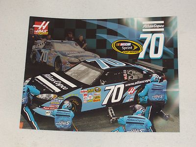 2008 HAAS CNC RACING #70 ATLAS COPCO NASCAR POSTCARD | eBay