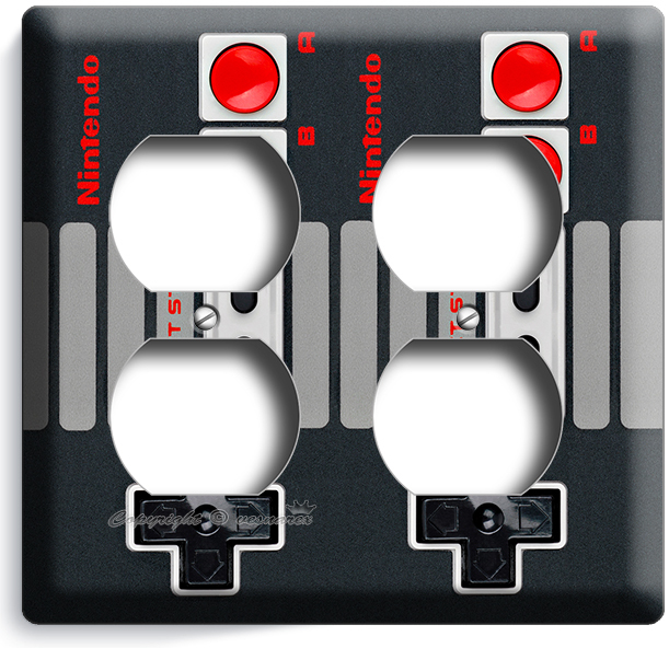 VIDEO GAME CONTROLLER CLASSIC NINTENDO LIGHT SWITCH WALL PLATE OUTLET ...