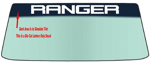 FITS FORD RANGER VEHICLE WINDSHIELD BANNER DIE CUT DECAL - WITH ...