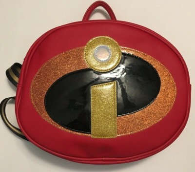 New Disney Pixar The Incredibles Circle Red Logo Backpack Her Universe ...