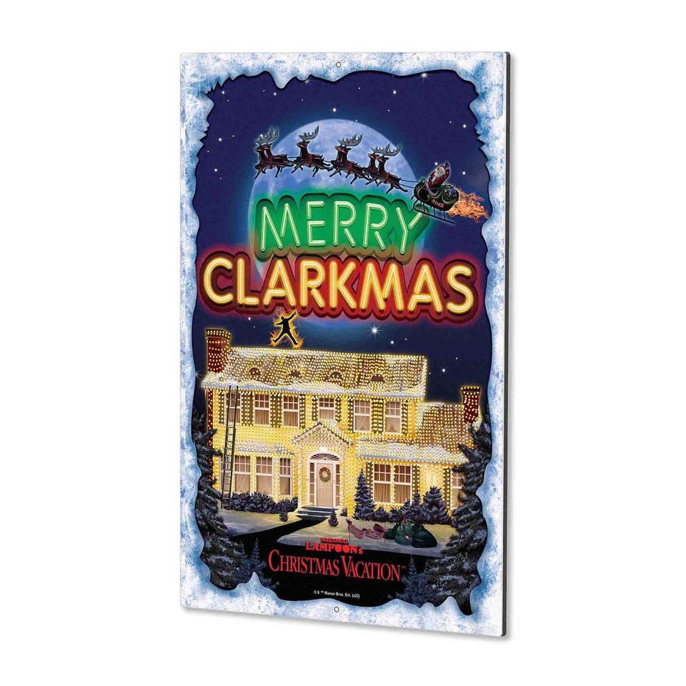 National Lampoon's Christmas Vacation Merry Clarkmas Metal Wall Decor ...