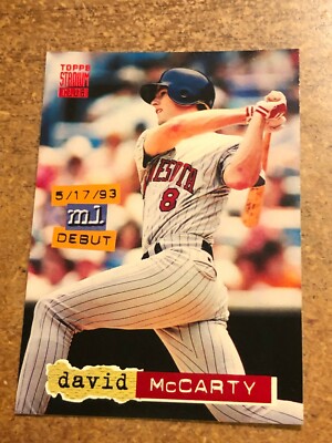 1994 Topps Stadium Club Baseball # 134 ML Debut David McCarty RC | eBay