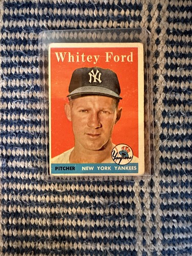 1958 Topps baseball - #320 Whitey Ford New York Yankees ungraded very ...