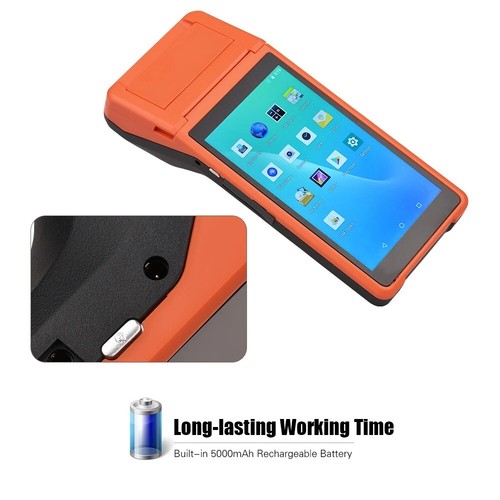 All in One Handheld PDA Printer Smart POS Terminal Wireless Portable ...