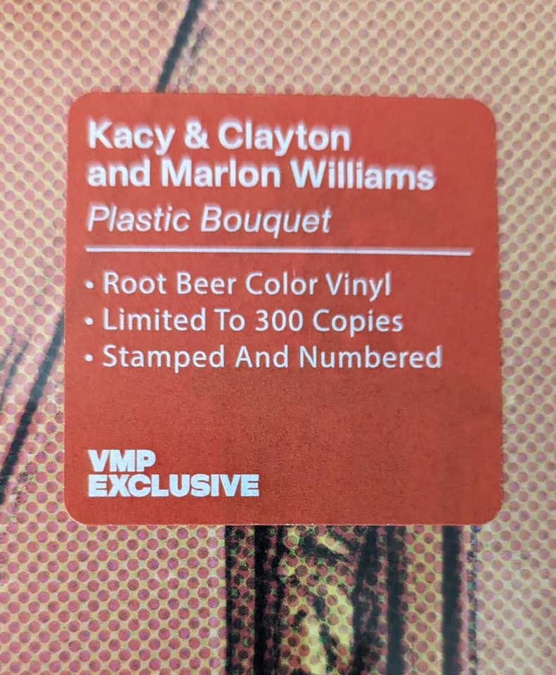 Kacy & Clayton And Marlon Williams Plastic Bouquet Root Beer Vinyl #294 ...