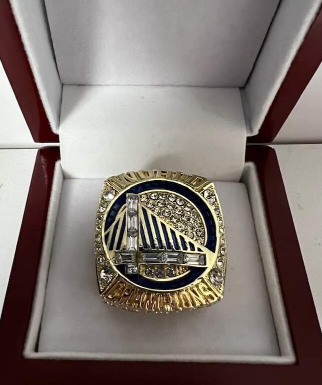 Andrew Wiggins-2022 Golden State Warriors Championship Ring W Wooden ...