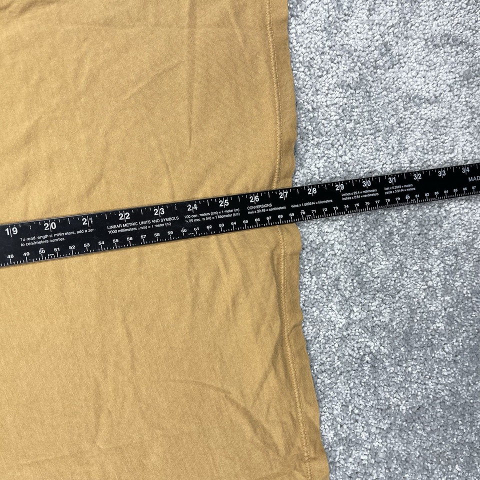 Mollusk Shirt Mens Extra Large Yellow Crew Neck Realize Tee Short ...