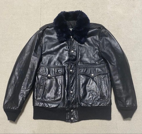 Harley-Davidson Vintage G-1 Leather Jacket Black L 70s BUCO Flight ...