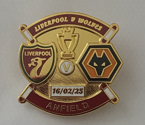 Liverpool FC pin Badge - Liverpool V Wolves Matchday Badge 16/02/25 ...