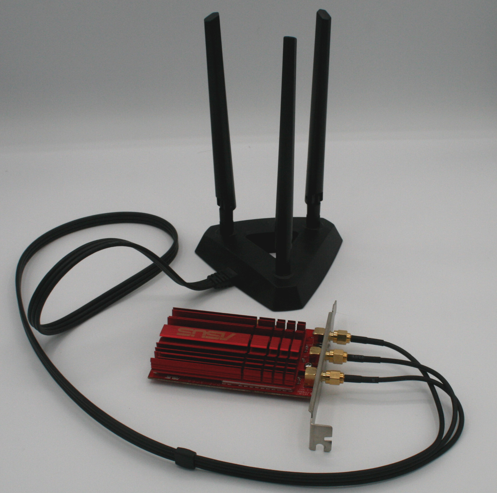ASUS PCE-AC68 Dual-Band 3x3 AC1900 Wi-Fi PCIe adapter BASE and ANTENNAS ...