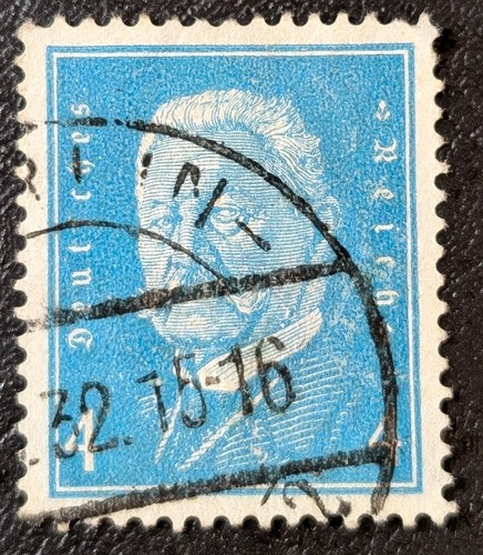 Deutsches Reich 1931 Mi454 Wz2 Hindenburg Briefmarke old Stamp Timbre ...