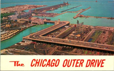 Postcard The Chicago Outer Drive Illinois | eBay
