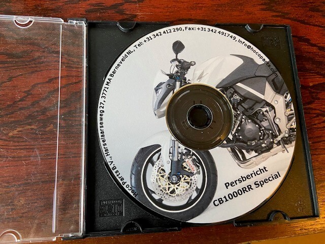 Honda motorcycle press kit new model CD-ROM press CBR1000RR | eBay