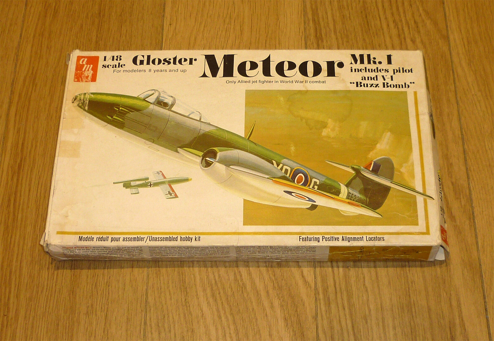 AMT Models 1 48 Gloster Meteor Mk.1 With V-1 Buzz Bomb Vintage Model ...