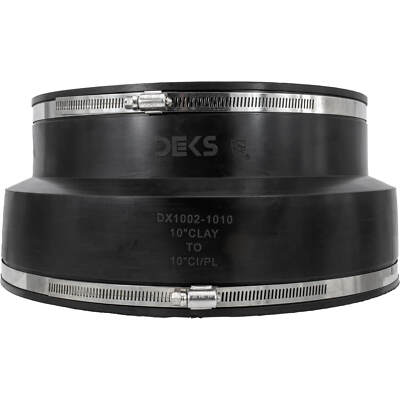 10" x 10" DEKS Coupling DX1002-1010 - To Connect Clay to Clay or ...