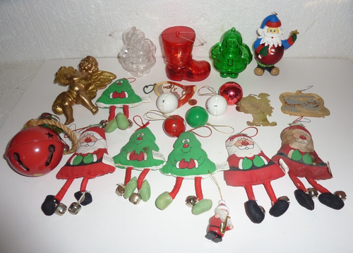 Vintage Lot of 20 Assorted Christmas Ornament Tom-Wat Plush & Others S ...