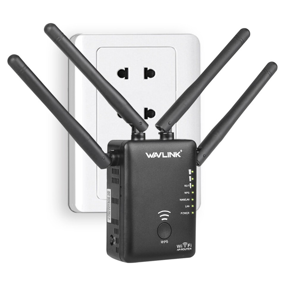 1200Mbps WiFi Range Extender Repeater Wireless Amplifier Router Signal ...