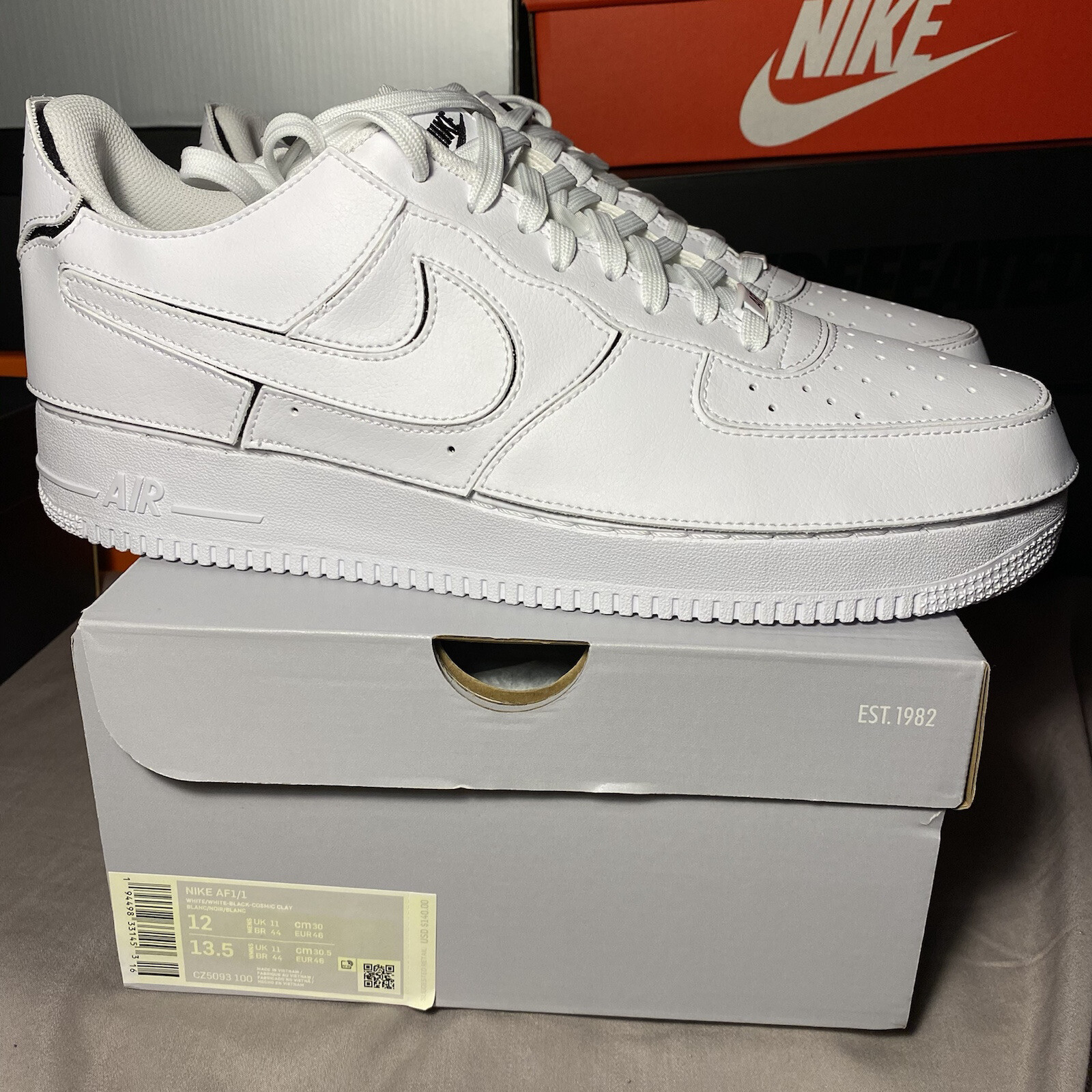 Nike Air Force 1/1 AF1 Cosmic Clay Size 12 BRAND NEW! 194498331453| eBay