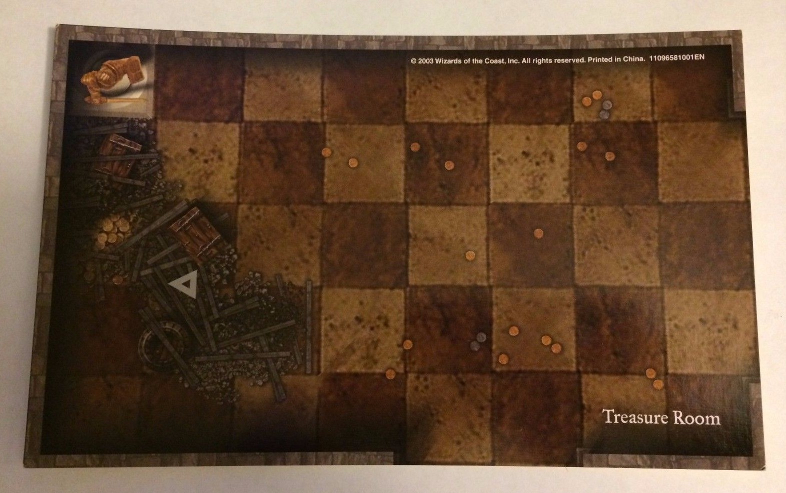 D&D Treasure Room DDC map tile, W.O.T.C. cardboard tile | eBay
