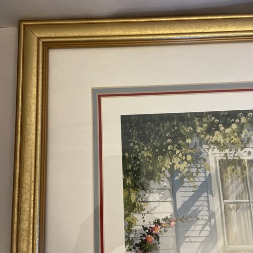 Denise Patchell-Olson "COTTAGE WINDOW CUSTOM FRAMED Signed #' 824/950 ...