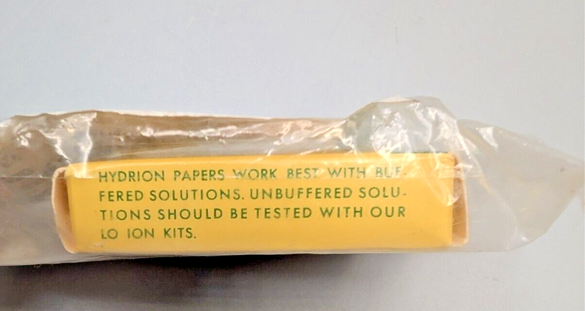 358 pHydrion Short Range pH Test Paper 8.0 - 9.5 Single Roll 3110M45 ...