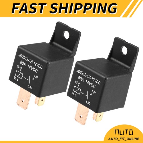2 Pcs Car Relay 5 Pin 12V 80 Amp SPST Model JD2912-1Z-12VDC 80A 14VDC ...