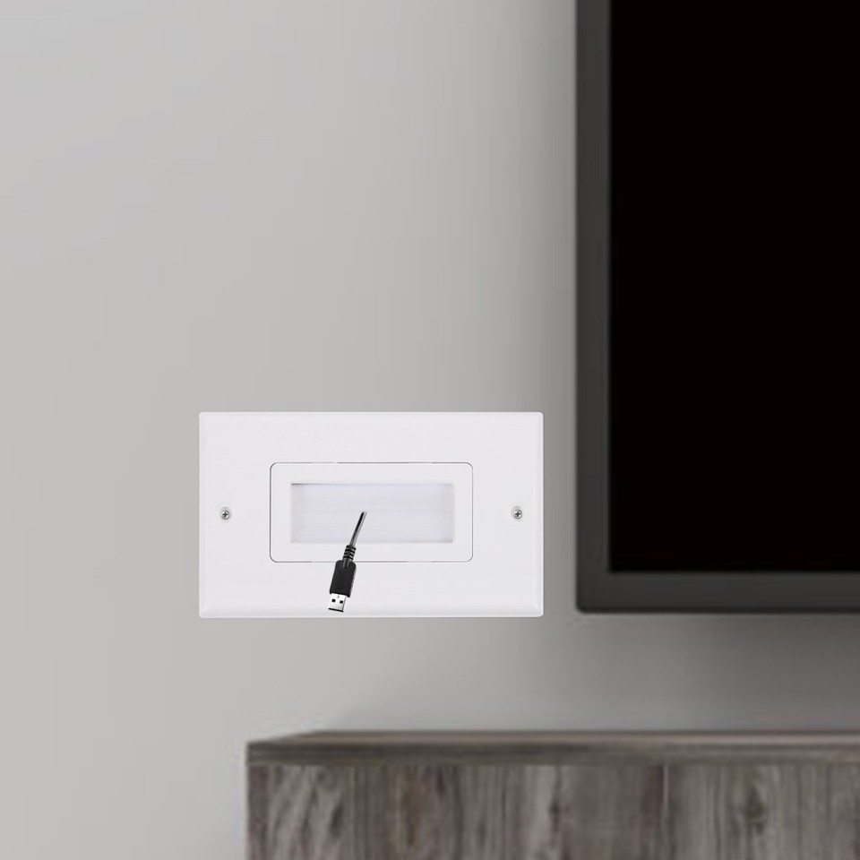 Wall Cable Pass Through Grommet for Cables Outlet Cover Plate Brush ...