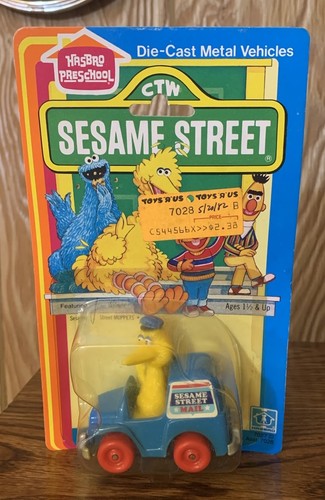 Sesame Street Hasbro Preschool Die Cast Vehicles Big Bird Mail Truck ...