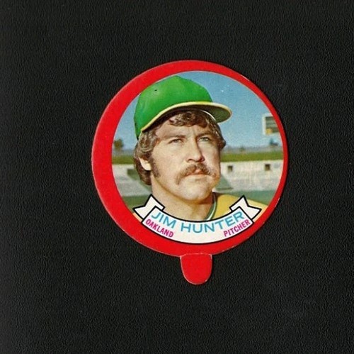 1973 Topps Candy Lids Baseball Jim Catfish Hunter HOF. EX | eBay