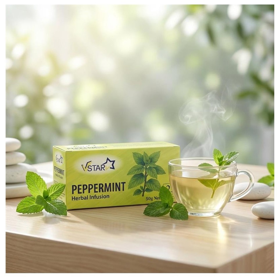Ceylon Peppermint Herbal Infusion Tea 3 x 50g 75 Enveloped Tea Bags ...