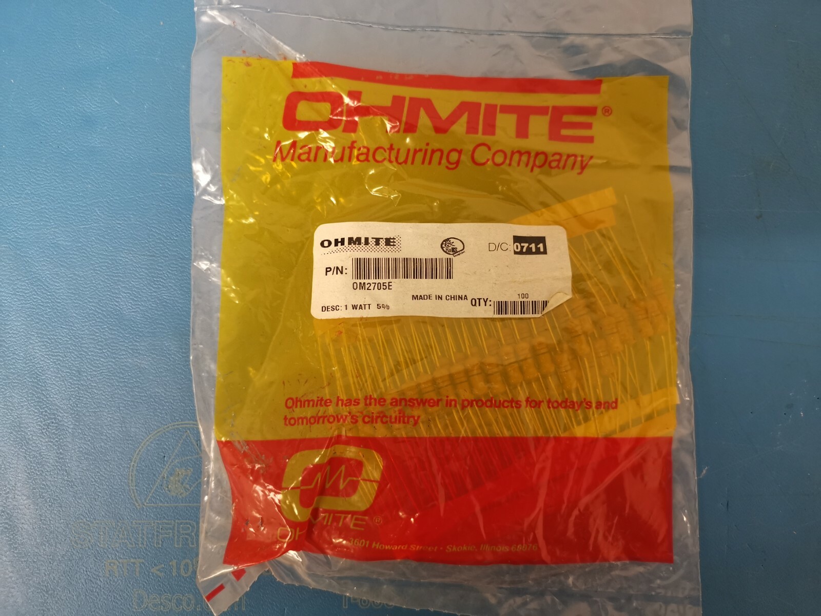 100 PCS - OHMITE 0M2705E - 27 Ohm - 2 WATT RESISTOR NEW | eBay