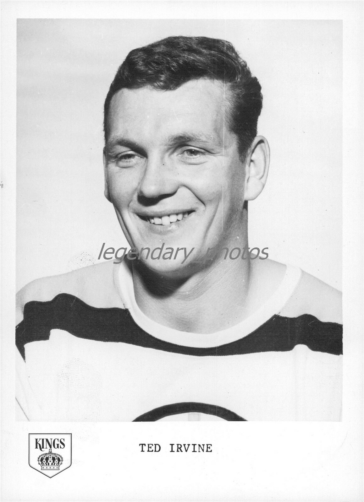 1969-70 Ted Irvine LA Kings Hockey Original News Service Photo | eBay