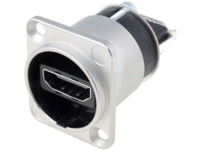 NAHDMI-W Adapter HDMI-Buchse x2 abgeschirmt vergoldet Farbe: silber ...