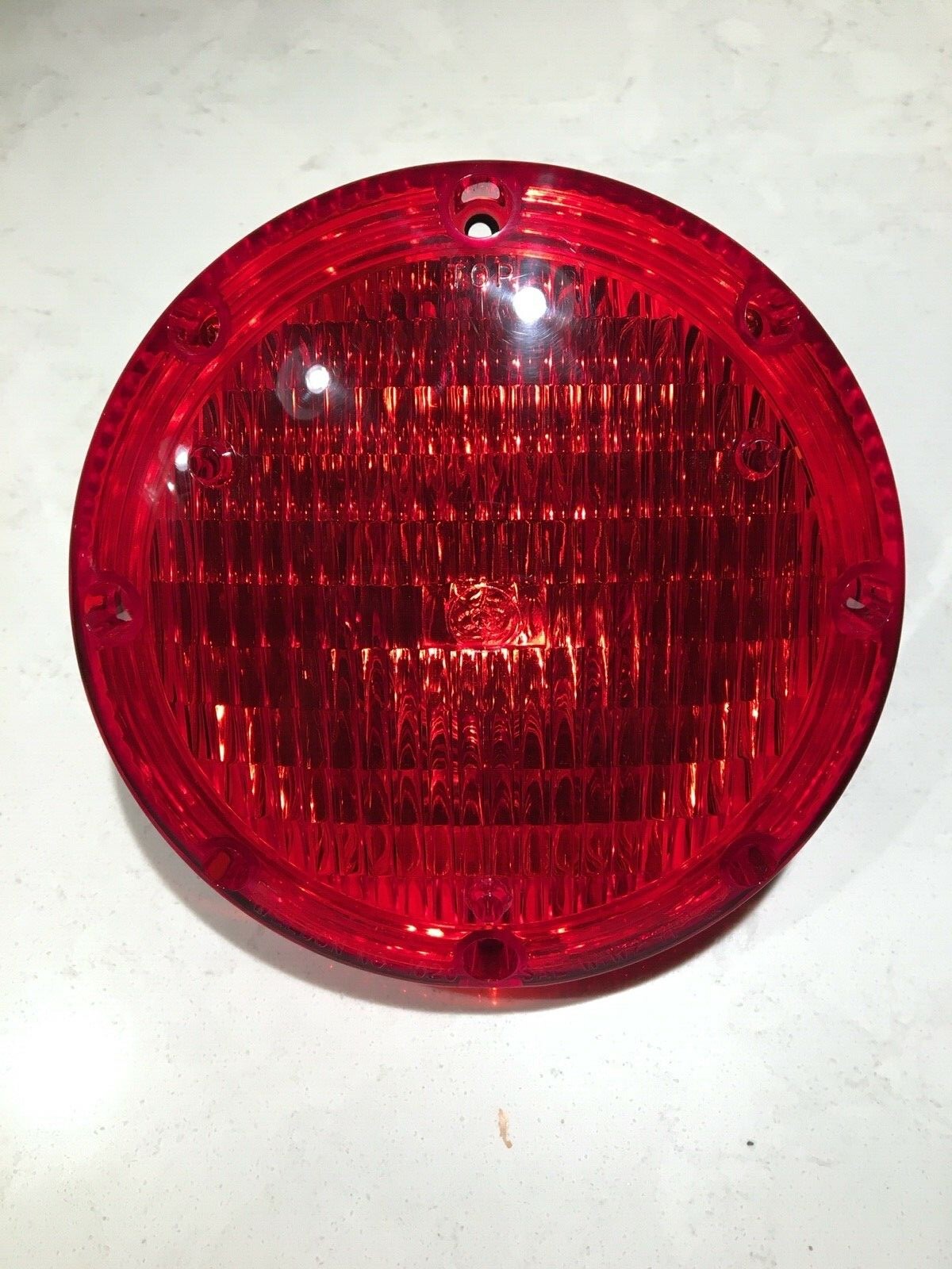 WELDON 1020-1100-10 SERIES 7" RED WARNING LIGHT SEALED BEAM BULB W ...