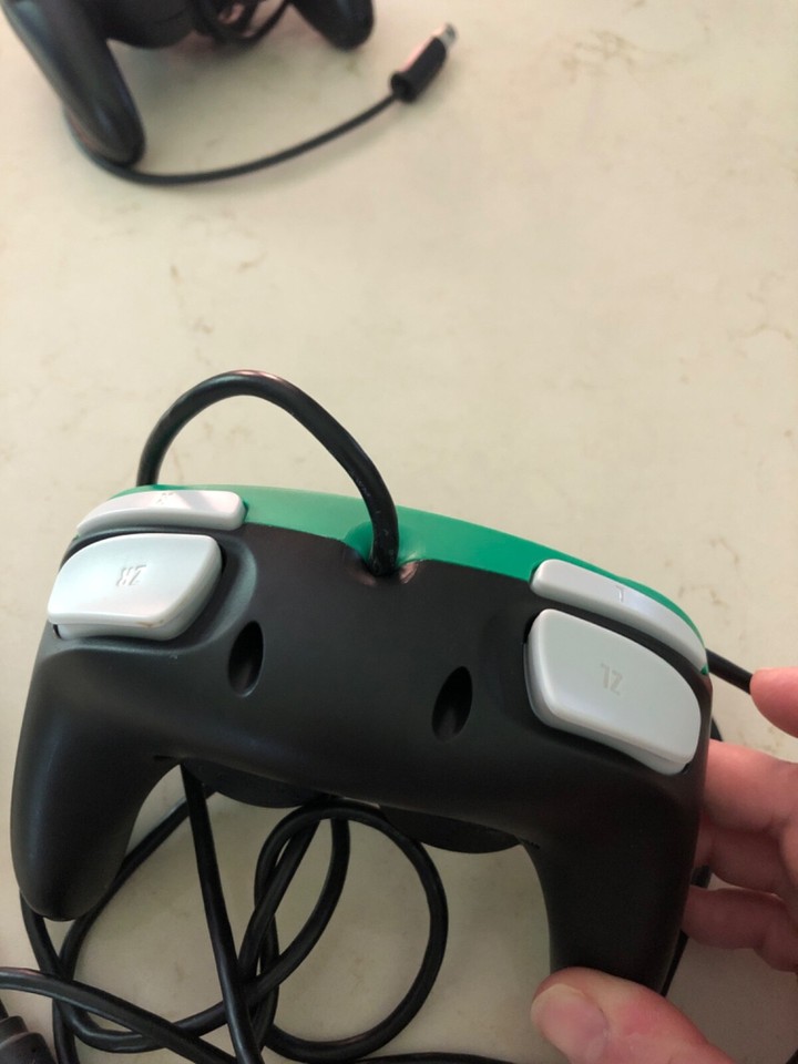 nintendo gamecube luigi controller green with adapter | eBay