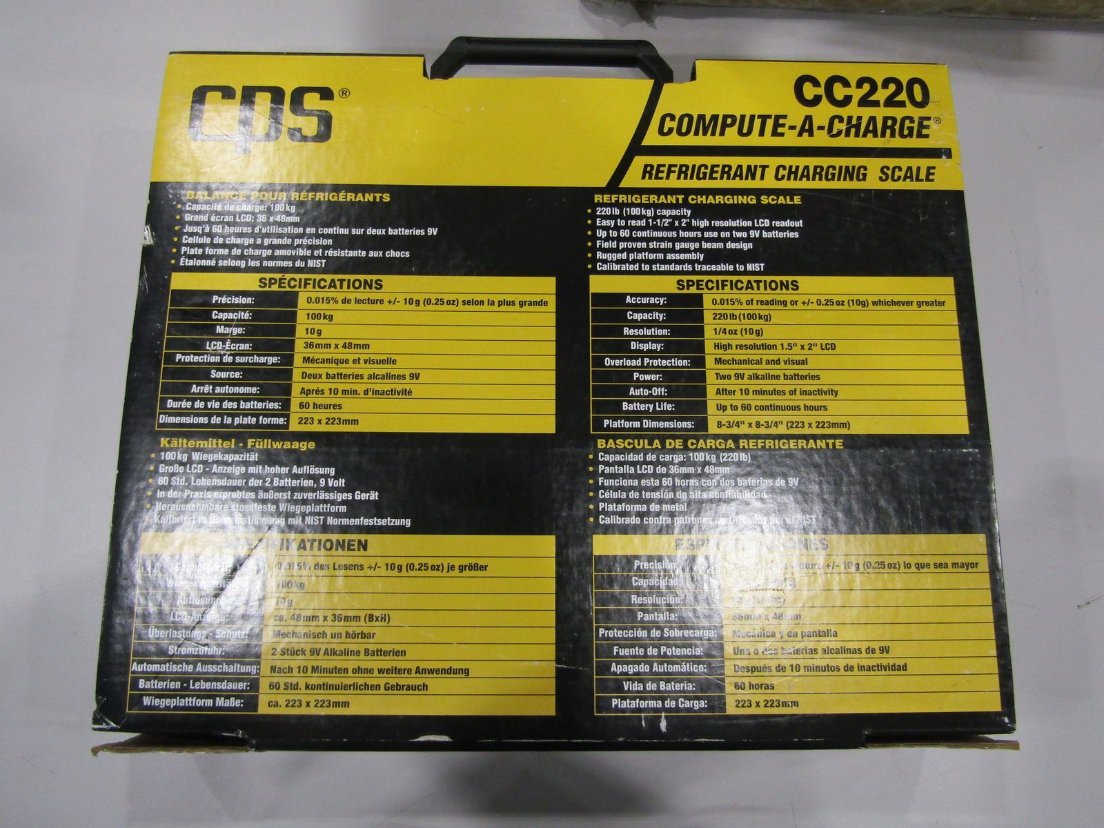 CPS Compute-a-Charge Refrigerant Scale With Case CC220 | eBay