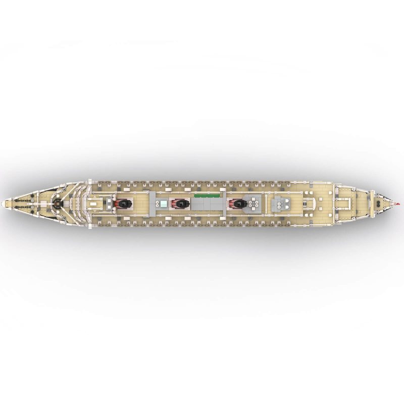 MOC-93208 1/325 Scale Queen Mary Compatible with 10294 4689 Pieces for ...