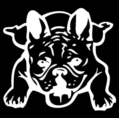 Lying French Bulldog Decal Stickers Dog Frenchie Die Cut Tumbler Car ...