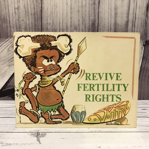 Vintage 1967 Revive Fertility Rights Plaque Cantone Cartoon Art Rare ...