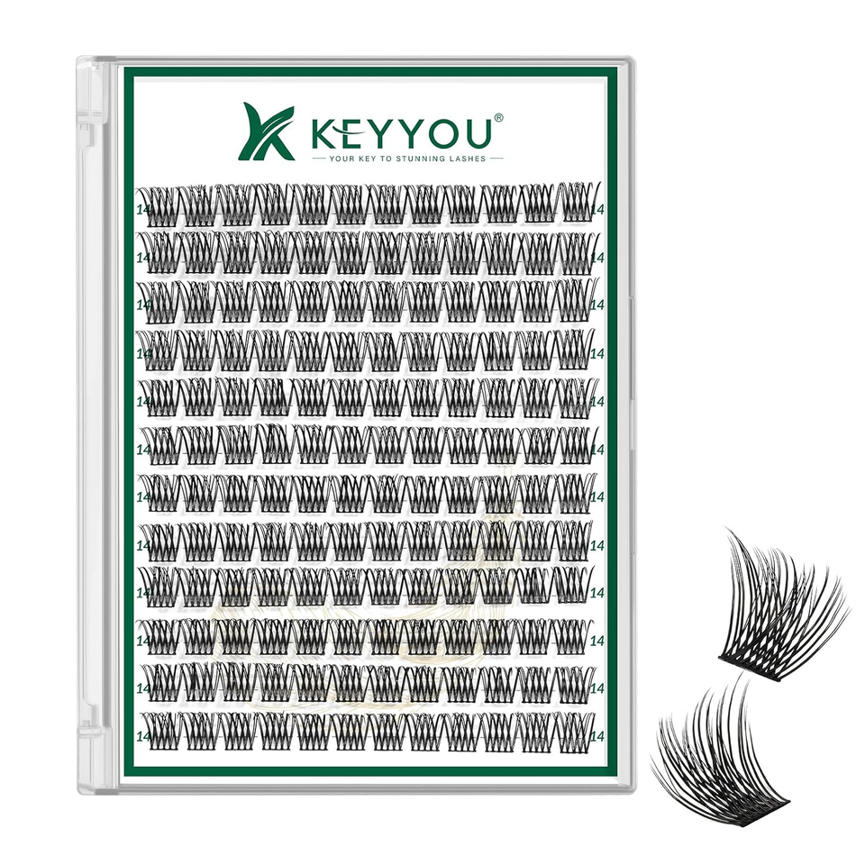 Lash Clusters 144pcs Individual Lashes D Curl 14mm Eyelash Clusters Air ...
