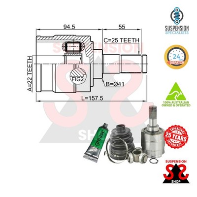 Front Axle Left Lh Cv Joint Kit, Drive Shaft Suit HYUNDAI i30 1.6 49500 ...