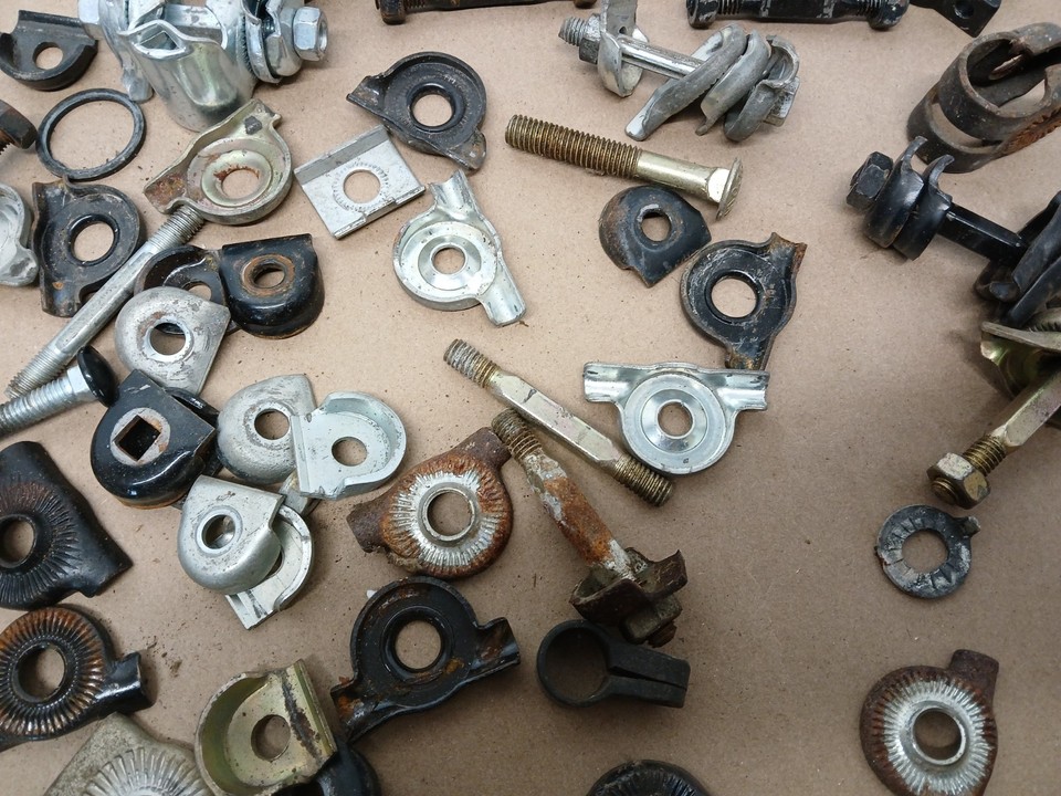 Vintage Bicycle Seatpost Stem Clamp Hardware Lot Schwinn Raleigh ...