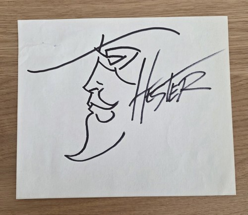 Phil Hester Original Hand Drawn Ink Sketch Art Green Arrow Signed 6 .5 ...