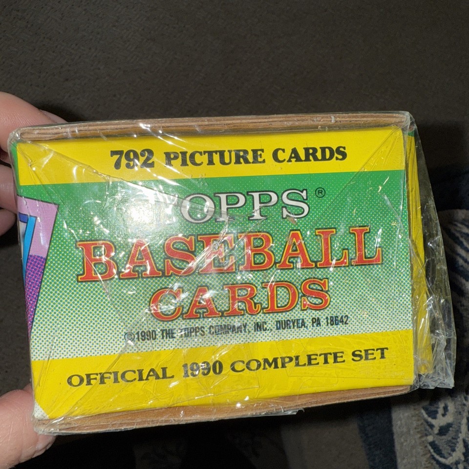 1990 Topps Baseball Official Complete Set Factory Sealed Box 792 Cards ...