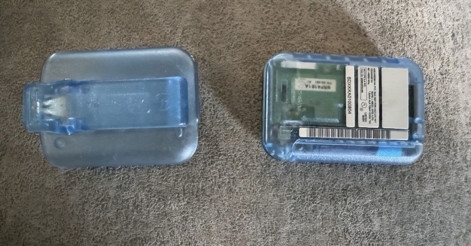 🚨🔥Vintage MOTOROLA PAGER Wordline Flex Translucent Blue W/Case Rare ...