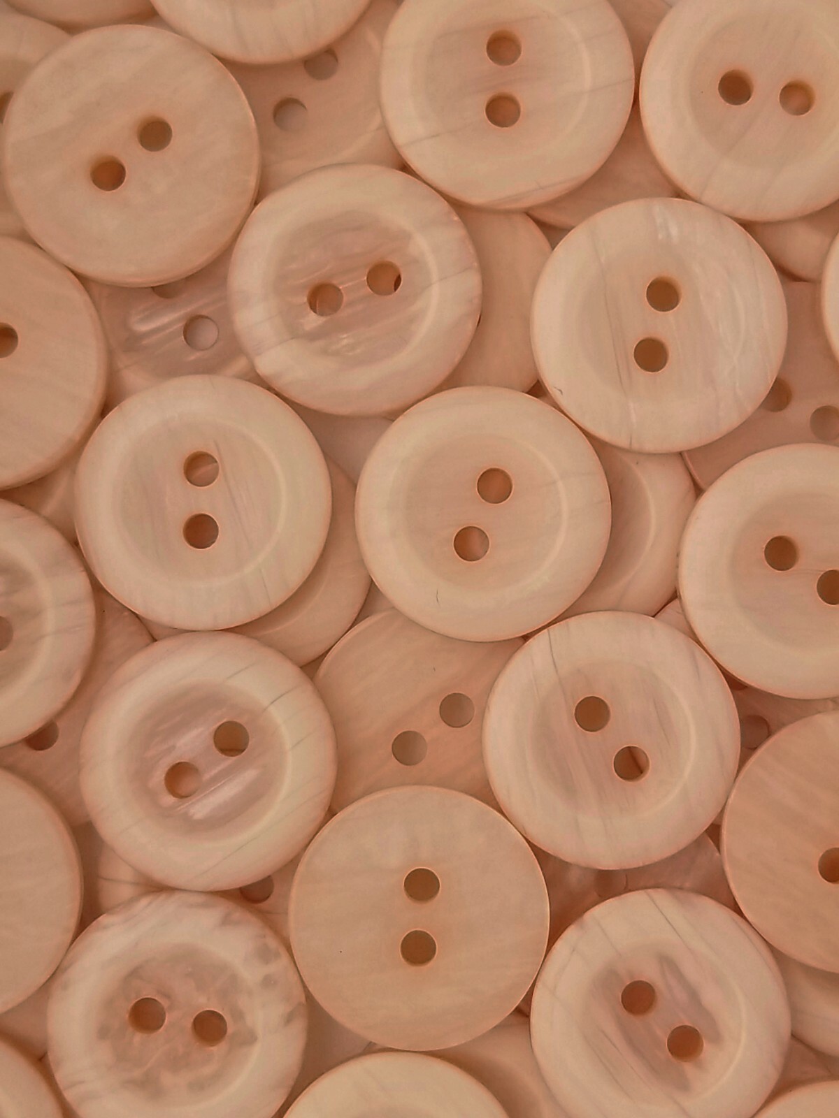 SIZE 24L - 5/8", VARIEGATED BUTTON, PEACH, 1 DOZEN, SHINY FINISH | eBay