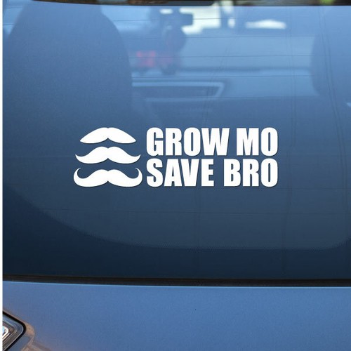 Gro Mo , Movember car sticker decal , promoting mens health | eBay ...