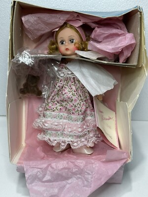 Vintage Madame Alexander WENDY with Toy Bear Doll 8" #140466 Storyland ...