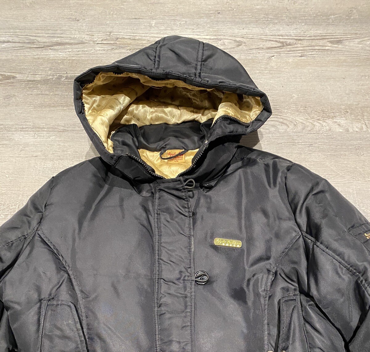 Vintage Apple Bottom Jeans Puffer Jacket Hooded Women… - Gem