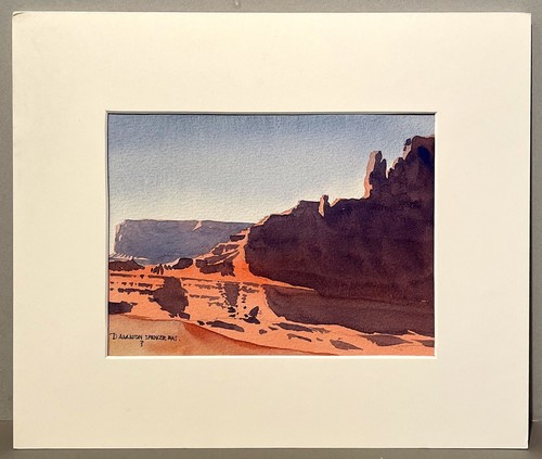 Duncan Spencer Signed Watercolor Mitten and Merrick Butte Monument Valley Arizon | eBay